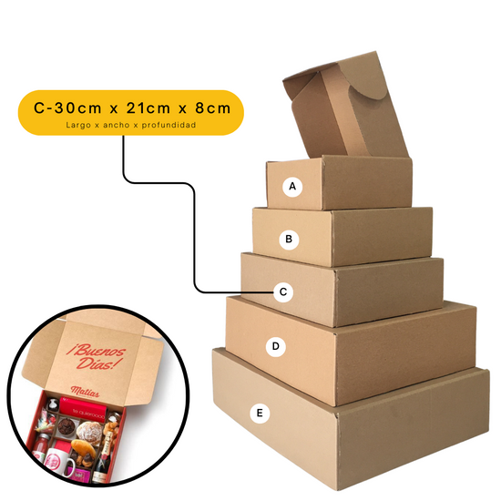 Cajas Armables de Cartón Corrugado kraft con Tapas Plegables Para Emba ...