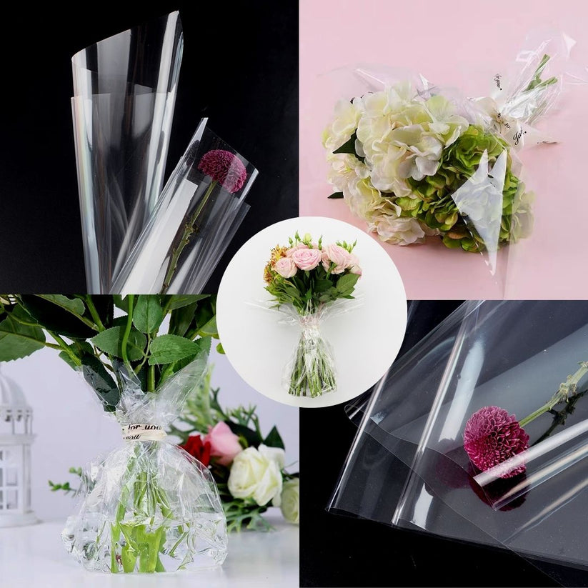 Rollos de Papel Celofán Transparente para Envolver Regalos – AVENIDA Z